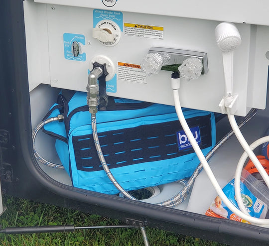 Techno RV | Blu Technology 90° Stainless Steel Hose Adapter with Quick ...