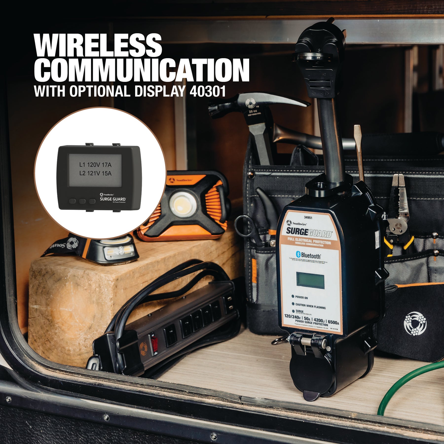 Surge Guard 34951 Portable Total Electrical Protection - 50 AMP – TechnoRV