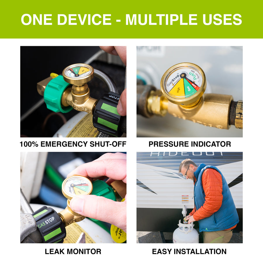 GasStop Propane Shut Off - POL Style (GSUSA1) – TechnoRV